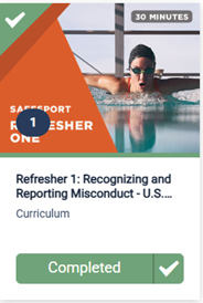 How to Access and Complete SafeSport Training