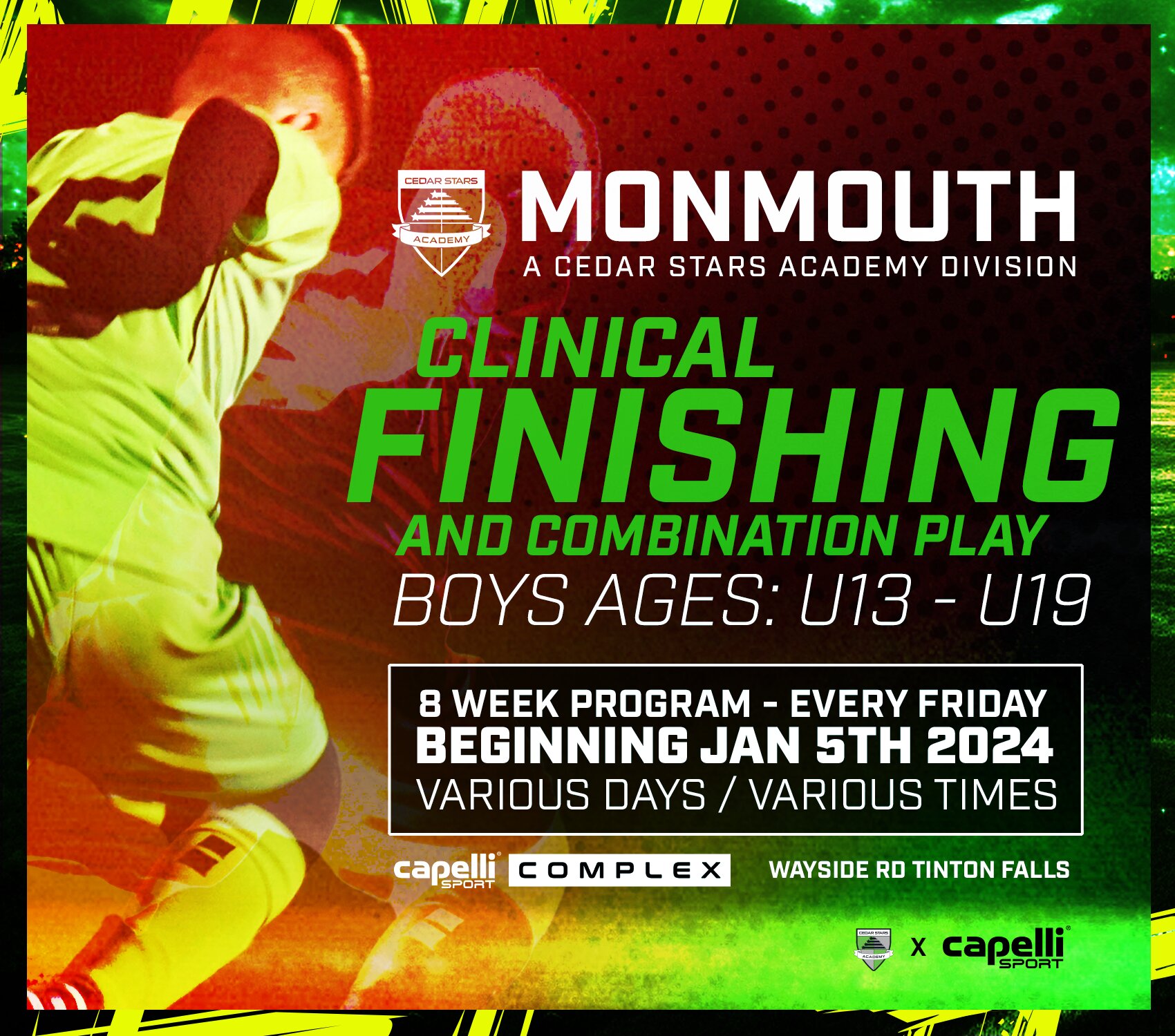 Cedar Stars Academy Boys Winter Finishing Training