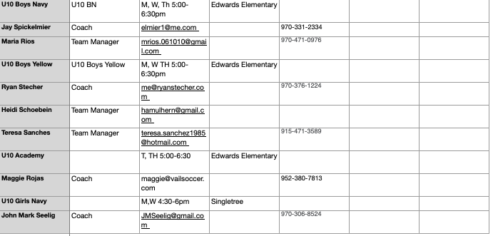 Vail Valley Soccer Club > About Us