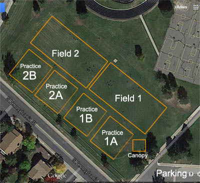 Powell Middle School (Littleton) - Location, Practice & Game Field Maps