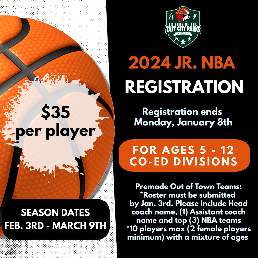 Friends of the Taft City Parks > Registration Info