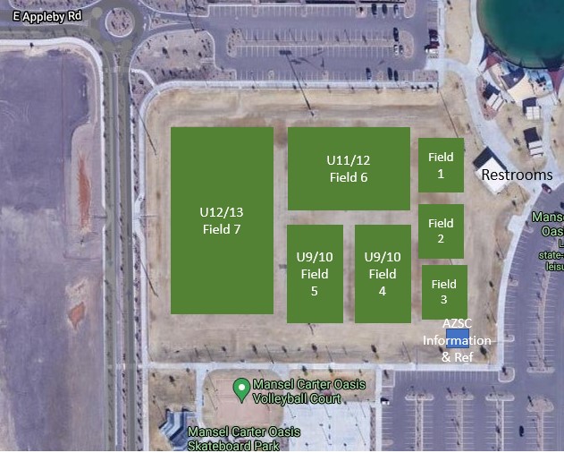 Arizona Soccer Club > Recreational > GRP Game Day Resources & Field Layout