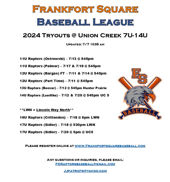 2024 Raptors - Travel Tryouts