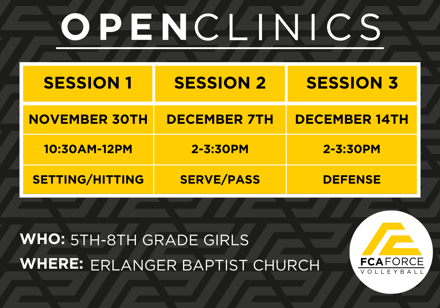OPEN CLINICS