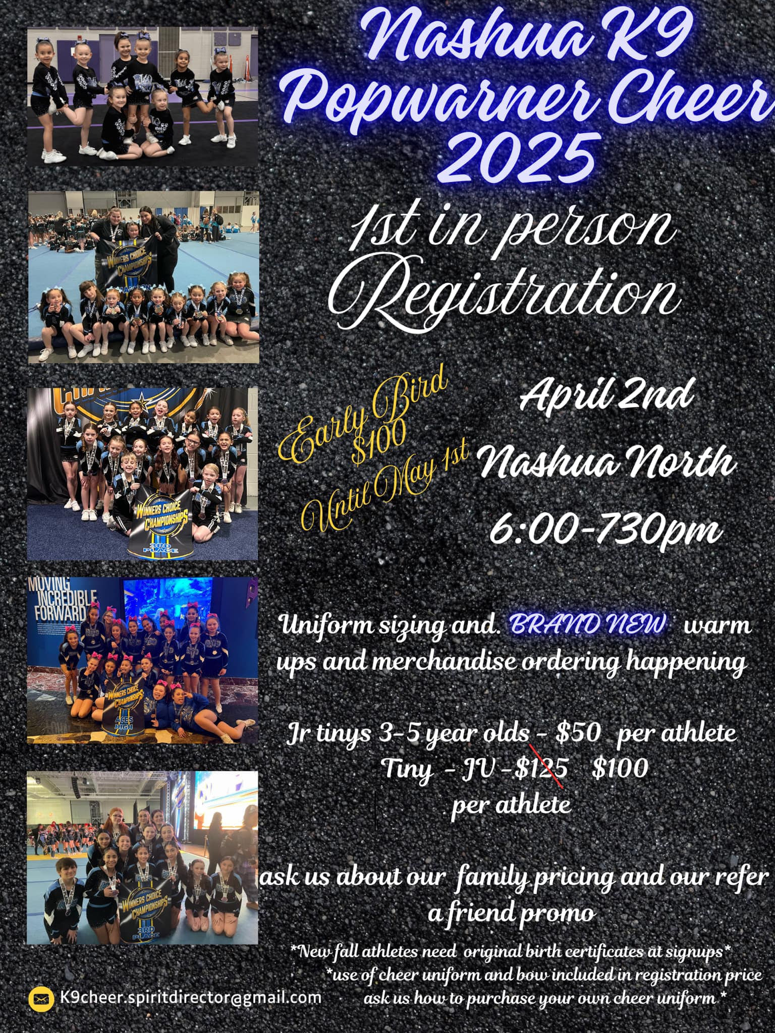 K9 Cheer > Registration Info